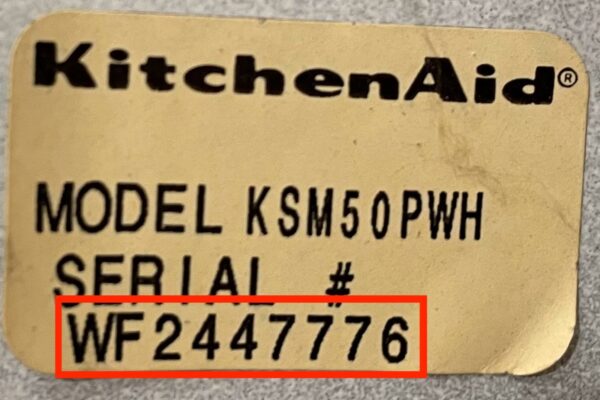 The Original Mixerology KitchenAid Mixer Date Decoder | mixerology