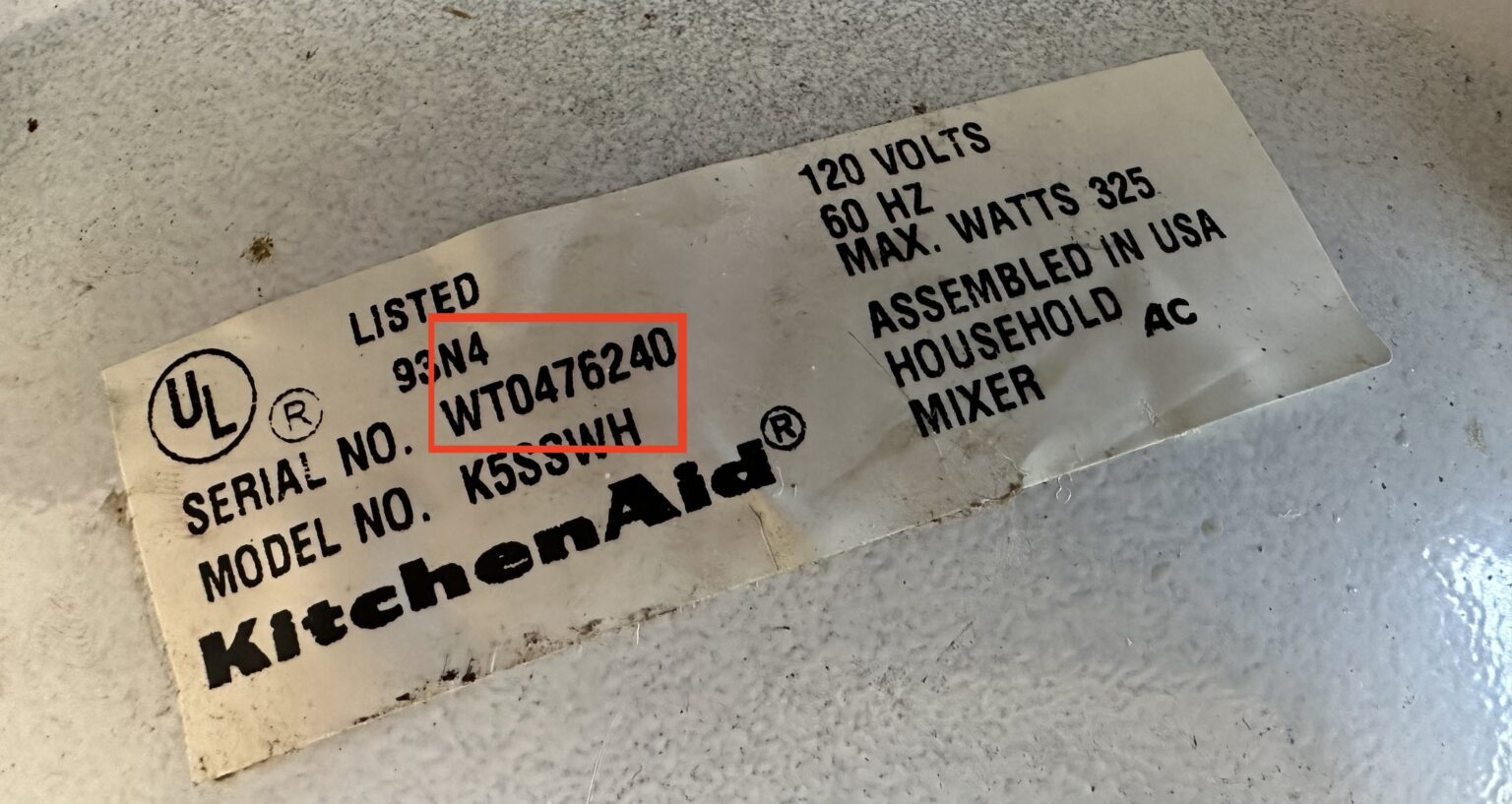 The Original Mixerology KitchenAid Mixer Date Decoder | mixerology