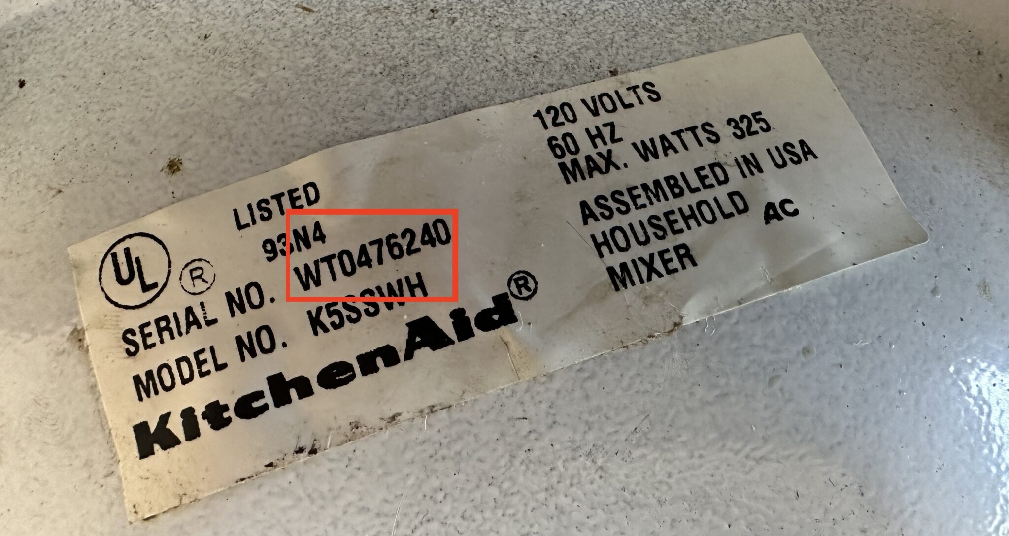 The Original Mixerology KitchenAid Mixer Date Decoder | mixerology