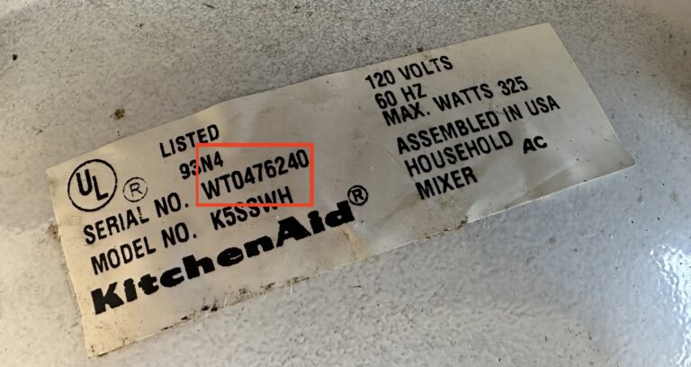 The Original Mixerology KitchenAid Mixer Date Decoder | mixerology